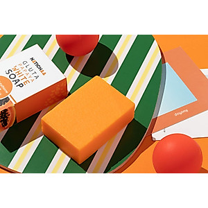 Glutathione Papaya White Soap (2 Pack) - Natural Skin Brightening - Dark Spots, Acne Scars - Acquire a Soft, Silky Smooth Skin for Body & Facial