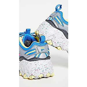 FILA Women's Oakmont TR Sneaker, Pink Glo/Monument/Electric Blue, 7