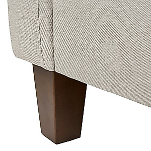 Amazon Brand – Rivet Midtown Contemporary Upholstered Sofa Couch, 92.1"W, Cream