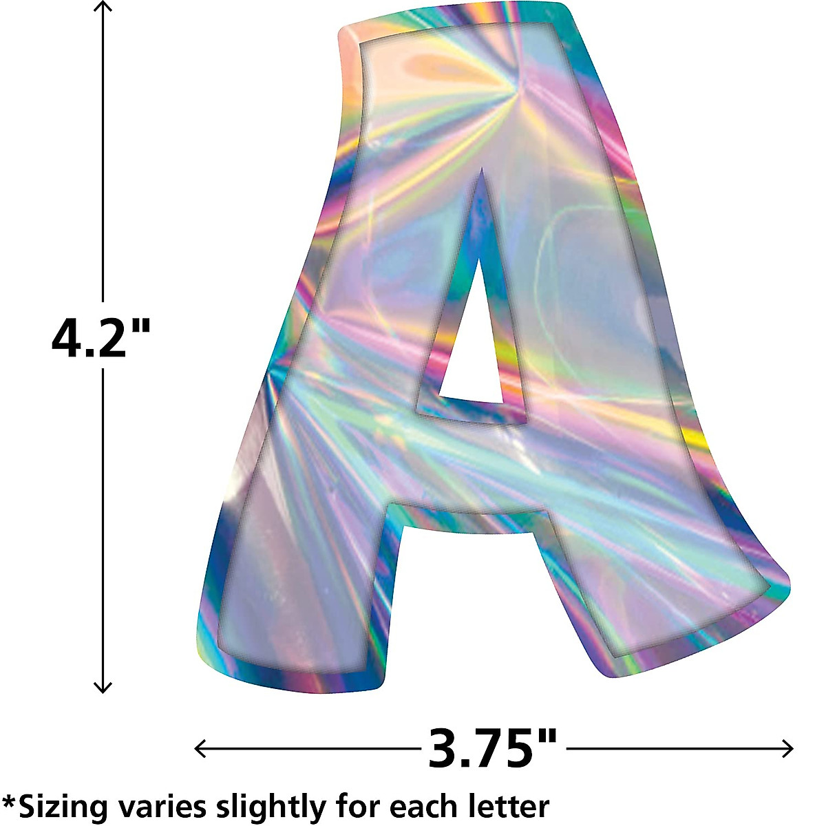 Teacher Created Resources Iridescent Funtastic 4" Letters Combo Pack (TCR8708)