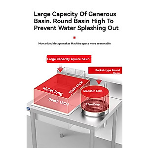 Stainless Steel Breading Table - Commercial Chef Base Manual Breading Prep Station Freestanding Stainless Steel Fried Chicken Breading Worktop Commercial Fried Chicken Base 39Inch (39inch)