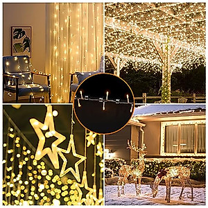 Emsiok 150PCS Metal Christmas Light Gutter Hooks, Galvanized Manganese Steel, Ideal for Outdoor String Lights