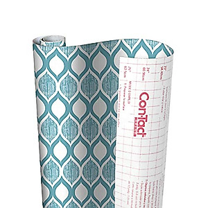 Con-Tact Brand - 09F-C9A3U3-12 Creative Covering Self-Adhesive Vinyl Drawer and Shelf Liner, 18" x 9', Savoy Blue