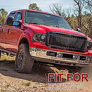 BUNKER INDUST LED Fog Lights for 2005 2006 2007 Ford F250 F350 F450 F550 SUPER DUTY, OEM Bumper Driving Fog Lamp Kit