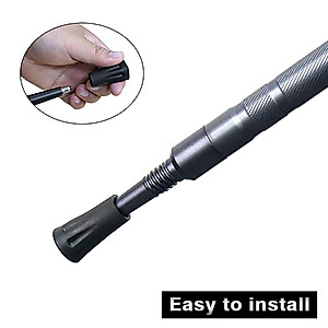 KEYPOWER Hiking Poles Collapsible Rubber Tips