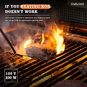 Hot Rod Igniter Replacement Parts for Green Mountain Daniel Boone and Jim Bowie Wood Pellet Grills, GMGP29/P-1079