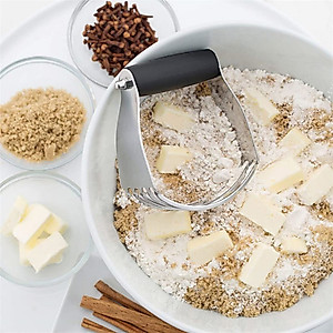Manual 5 Blades Professional Butter Dough Blender Durable Chef Confection Baking Tools Pastry Cutter Stainless Steel Flour Mixer