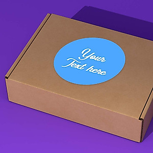 300 pcs Premium Custom Stickers Paper 2 inch Round Uncoated - Personalized Stickers for Businesses with Logo and Name. Birthday and Wedding Favors. Baby Pets Label Product Boxes