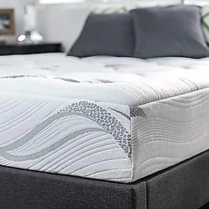 ZINUS 10 Inch Cloud Memory Foam Mattress/Pressure Relieving/Bed-in-a-Box/CertiPUR-US Certified, Queen & Shalini Upholstered Platform Bed Frame/Mattress Foundation, Dark Grey, Queen