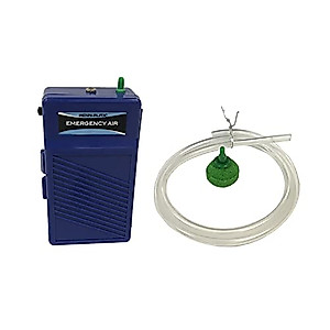 Penn-Plax Silent Air B10 Battery Operated Aquarium and Fishing Air Pump Manual On Off Switch Aerates Up to 29 Gallons