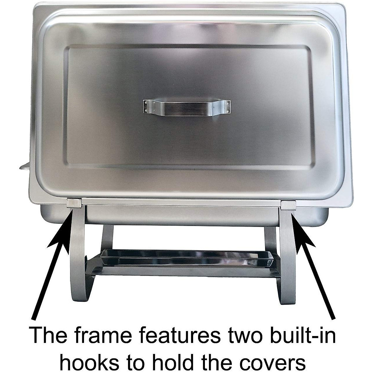 TigerChef Food Warmer - Chaffing Dishes Stainless Steel - Chafing Dish Buffet Set - Chafer and Buffet Warmer Sets with 2 Half-Size Pans and Cool-Touch Plastic Handle