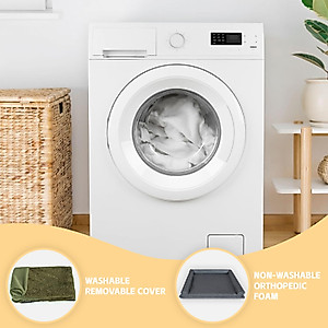 Orthopedic Dog Bed for Large Dogs, Waterproof Dog Sofa Bolster Bed Plush Comfy Pet Couch Bed with Egg Crate Foam and Removable Cover, Washable Dog Bed