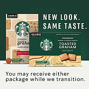 Starbucks Flavored K-Cup Coffee Pods — Toasted Graham for Keurig Brewers — 6 boxes (60 pods total)