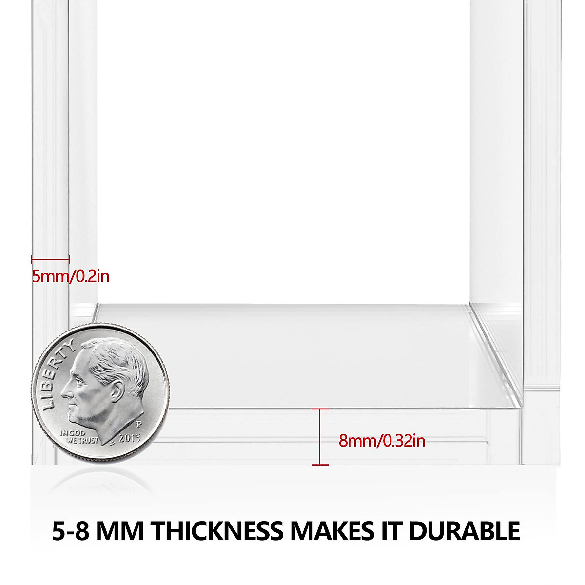 HBlife Napkin Holder, Acrylic Dining Table Dispenser for Cocktail Tissue, Clear Containers for Organizing Kitchen Paper