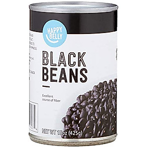 Amazon Brand - Happy Belly Black Beans, 15 ounce (Pack of 1)