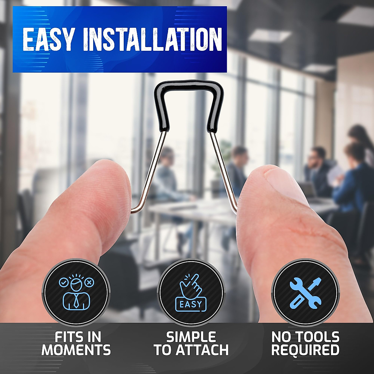 Computer Keyboard Feet Replacement 2 Pcs - Rubber Grip Small Ergonomic Tilt Stand Clips to Prop Up Keyboard Legs - for Logitech K120, K260, K270, K330, K345, K350, K360, K520, K835, K850 and More