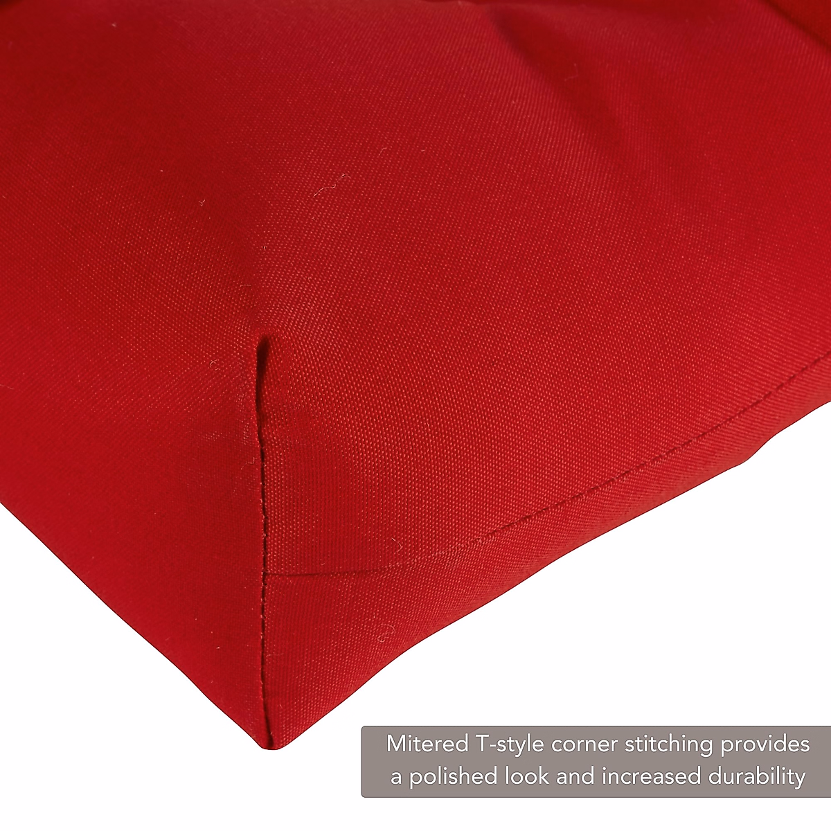 Greendale Home Fashions Outdoor 44 x 22-inch High Back Chair Cushion, Set of 2, Fire 2 Count