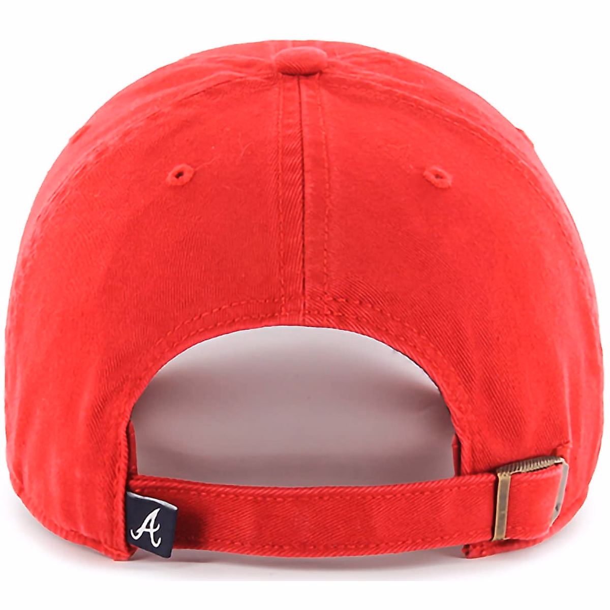 Atlanta Braves Red Alternate Clean Up Adjustable Hat, Adult One Size Fits All
