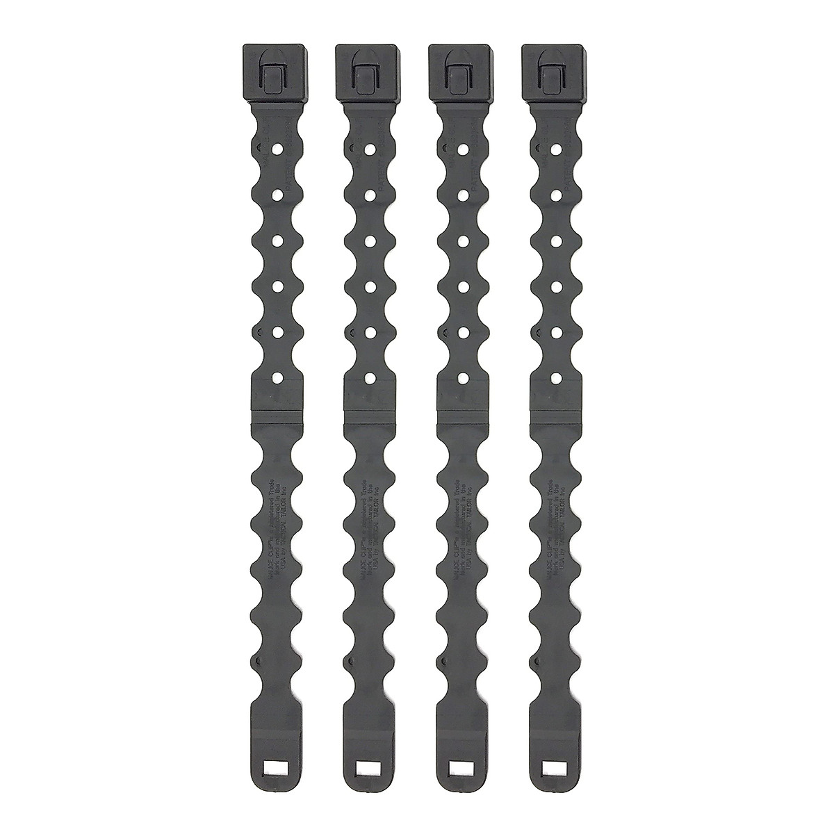 YBW Tactical Tailor Fight Light Malice Clips - 4 Pack (Long) (Black)