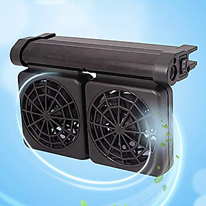 Aquarium Cooling Fan, 12V Adjustable 2/3/4 Heads Aluminum Alloy Fish Tank Cooling System Fan,2 Wind Speed Adjustable Aquarium Chillers