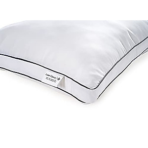 LANE LINEN Standard Pillows for Sleeping - Bed Pillows Set of 4 - Luxury Hotel Quality Down Alternative Pillows for Back and Side Sleeper, Soft and Supportive Gusseted Cool Breathable Pillow, 20x26