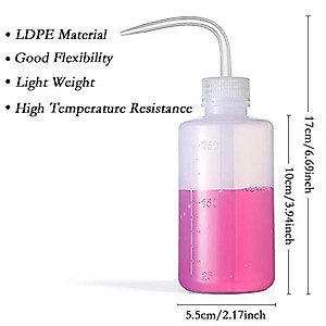 Watering Bottle Garden Tools Watering Can with Narrow Mouth Plant Flower Succulent Plastic Squeeze Bottle (250ml+250ml)