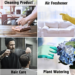 Tecohouse Glass Spray Bottles 4 OZ, Empty Small Spray Bottles 2 Pack for Essential Oils, Cleaning Solutions, Plants, Hair Mister, withDurable Nozzle, Labels, Funnel, Pipettes Clear