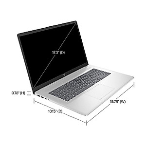 HP 2023 17.3" HD+ Premium Business Laptop, AMD 4-Core Ryzen 3 7320U Upto 4.1GHz, 8GB RAM, 512GB PCIe SSD, AMD Radeon Graphics, Windows 11 Pro + HDMI Cable, Silver