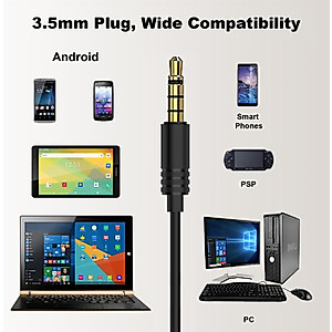 Hmusic Sports Earbuds Wired with Microphone, 3.5 mm Plug Metal Shell Earplugs in-Ear Headphones with Over Ear Hook Earphones for Sports, Running, Workout, Exercising, Gym