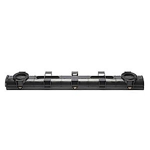 Compact Series 5.4 in. W x 3.15 in. D x 39.4 in. L Trench and Channel Drain with Black Grate 3Pack Kit including 2 End Caps