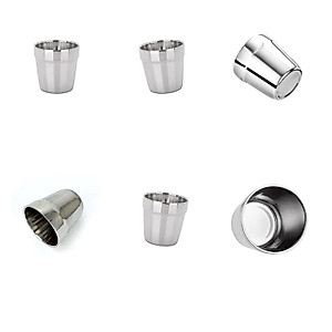 Baoblaze 6Pcs 180ml Stainless Steel Vacuum Insulated Cup