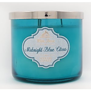 Bath & Body Works White Barn 3-Wick Candle in Midnight Blue Citrus