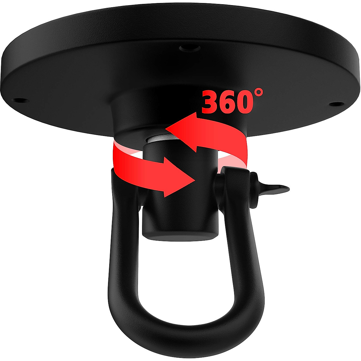 RDX Speed Bag Speedball Swivel, Heavy Duty 360 Multi Direction, Powder Coated Iron Mount Hook for Ceiling and Platform, Boxing Punching Training MMA Muay Thai Equipment Accessories Hanger with Screws