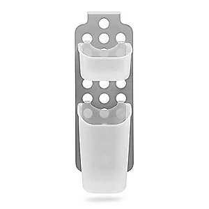 madesmart Hang-It Mini Organizer, 2 Bin, Frost-Grey