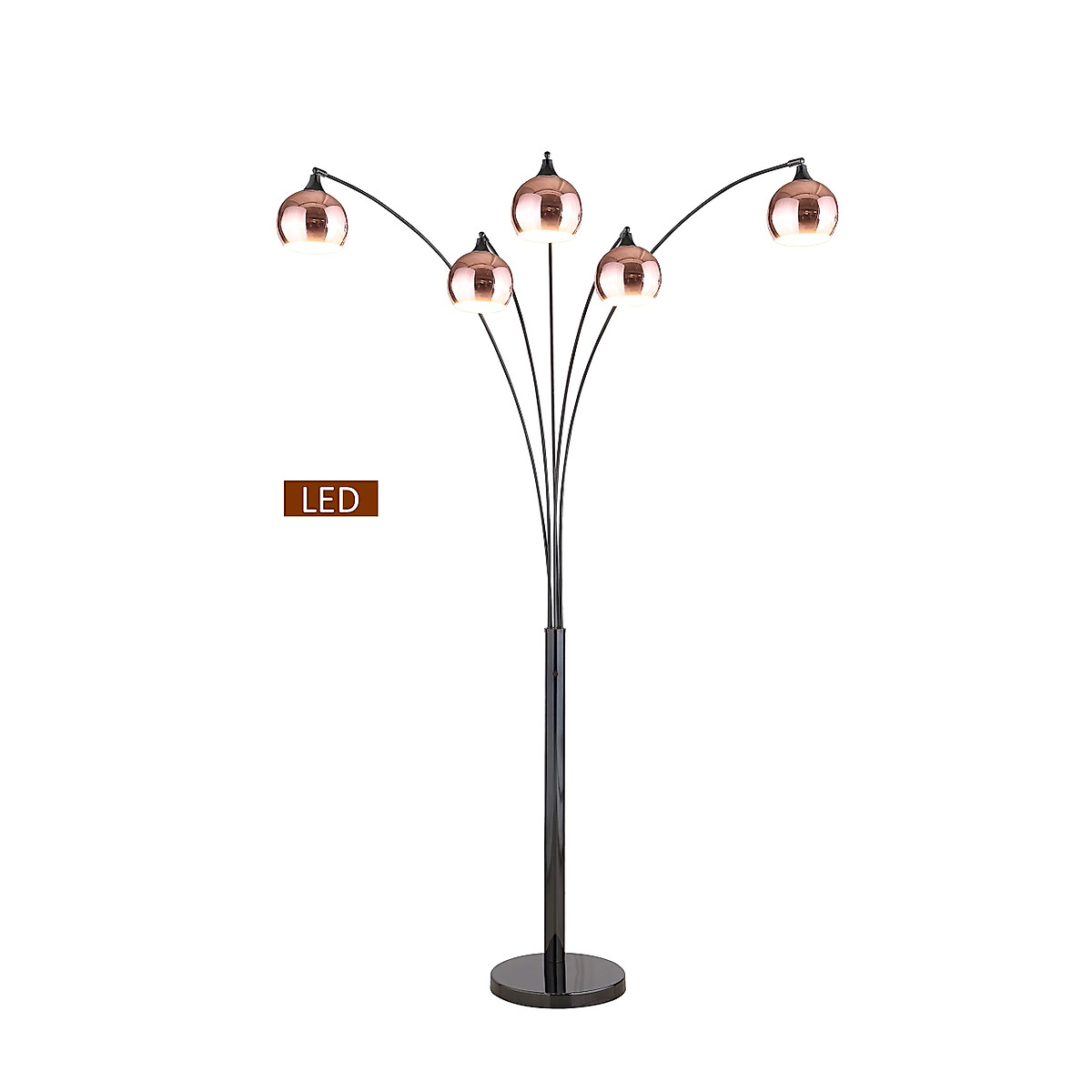 Artiva USA Amore 86" Two-Tone LED Floor Lamp with Dimmer 5000 Lumen