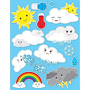 Ashley Productions Die-Cut Magnets, Cute Weather