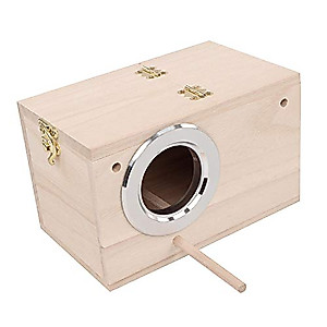 Rural365 Medium Parakeet Nesting Box Bird Breeding Box Parakeets Mating Nest for Budgie, Lovebird - 7.9 x 4.7 x 4.7 Inch