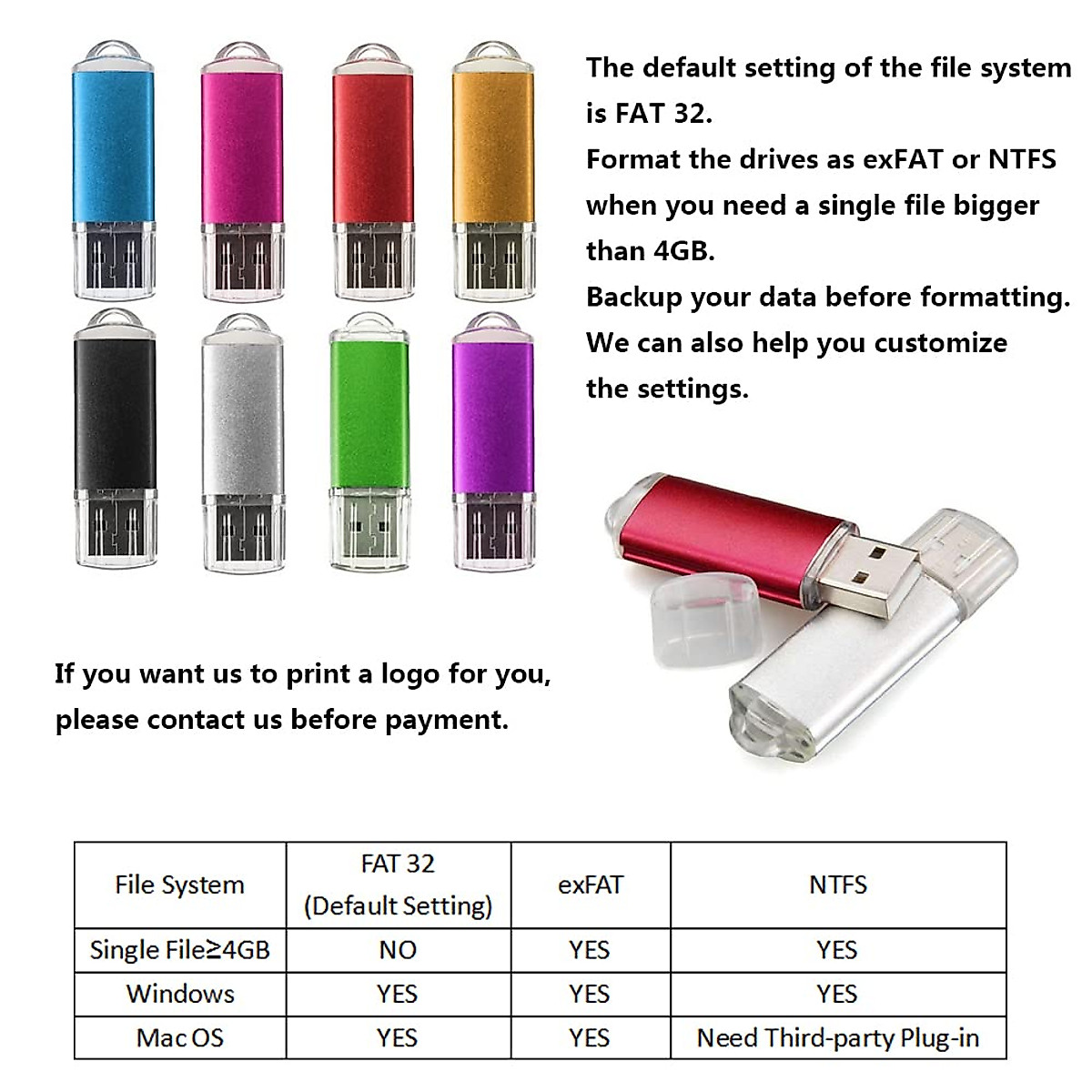 1 Pack 8GB Pink USB Flash Drive USB 2.0 Matte Metal Flash Drive with Transparent Plastic Cap for Data Storage Thumb Drive Jump Drive Pen Drive Bulk Memory Stick Zip Drives (Pink, 8GB)