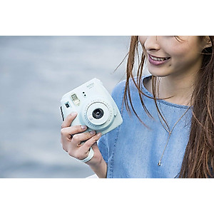 Fujifilm Instax Mini 9 Instant Camera (Ice Blue) with 2 x Instant Twin Film Pack (40 Exposures)