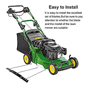 ELITEWILL 2pcs Lawn Mower Mulching Blades Fit for John Deere 42'' D100, D110, D120, D130, Z225, Z235, D125 Replaces OEM # GX22151