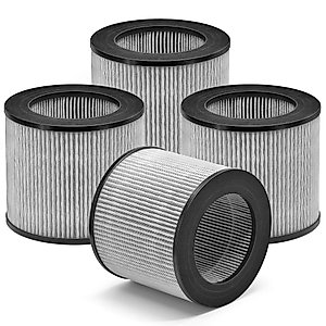 2801 Replacement Filter Compatible with Bissell MYair 2780A Air Pur-ifier Model 2801, 2780, 2780A, 2780B, 2780P, 27809 True HEPA Filter Replacement with car-bon and Pre-filter Part# 2801, Pack of 4