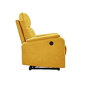 THIHOME Elderly Modern Power Lift Electric Theater Reclining Chair for Living Room Bedroom-Brown, Yellow