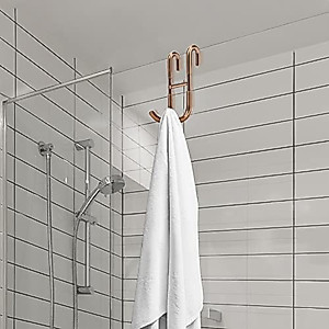 Kontoyo Shower Door Hooks 3 Pack,Over The Glass Door Hooks,Towel Hook for Frameless Glass Shower Door,Heavy Duty Rack Hooks for Robe,Towel