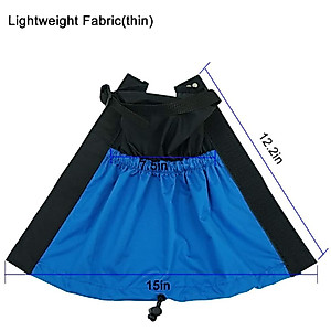 Luwint Waterproof Kids Leg Boot Gaiters - Hiking Hunting Climbing Gear for 6-12 Yrs Old Girls Boys (Blue)