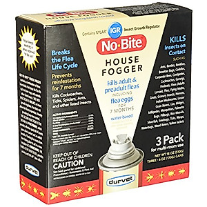 Durvet 011-1131 No Bite IGR House Fogger (3 Pack), 6 oz