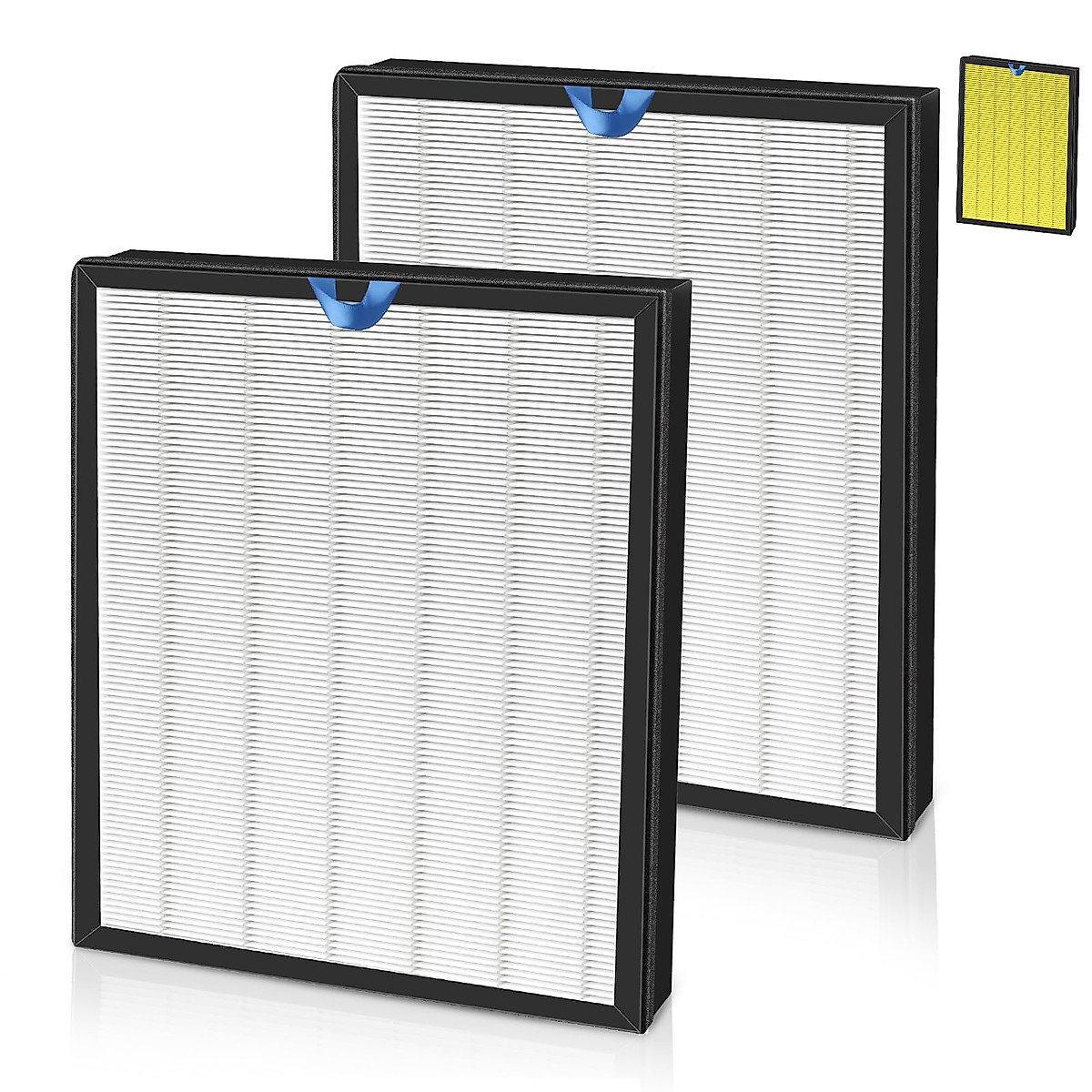 Yipchang Vital 200S Replacement Filter Compatible with LEVOIT Vital 200S Vital 200S-P, H13 True HEPA and Activated Carbon 3-in-1 Filter, LRF-V201-WUS, 2 Pack, White