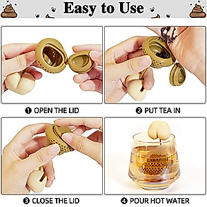 Funny Gag Gifts White Elephant Gift Exchange, Wisedom Novelty Silicone Tea Filter Funny Christmas Gifts Choice for Coworker Friends Boyfriend Dad, Unique Prank Gift Cool Thing Stuff