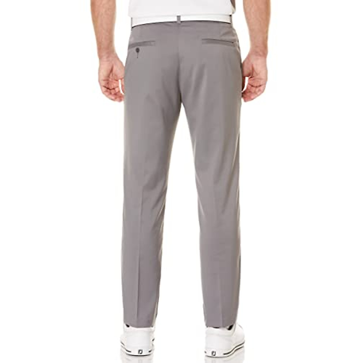 PGA Tour Men's Flat Front Active Waistband Golf Pant With A Classic Fit, Moisture-Wicking And Sun Protection (Sizes 30 - 54), Quiet Shade, 36W x 30L