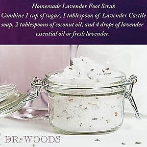 Dr. Woods Peppermint & Lavender Castile Soap, Body Wash with Organic Shea Butter Variety 2 Pack