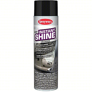 Sprayway SW936 Aerosol Instant Shine Vinyl Cleaner and Protectant, 11 oz.